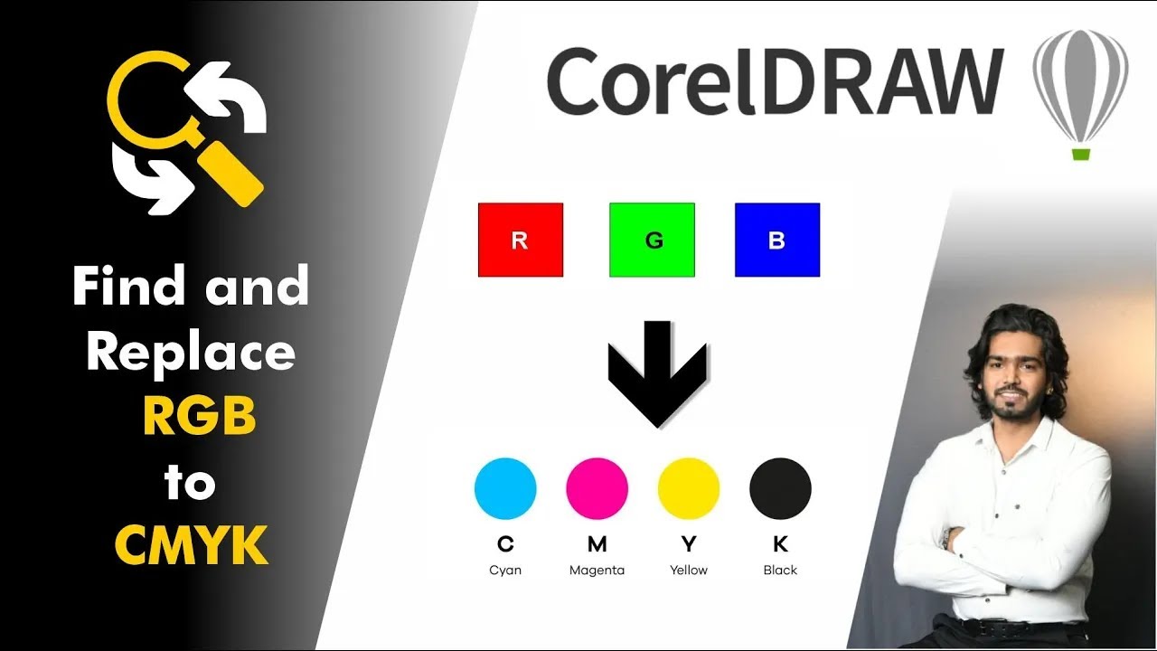 CorelDRAW | Find and Replace RGB to CMYK - YouTube