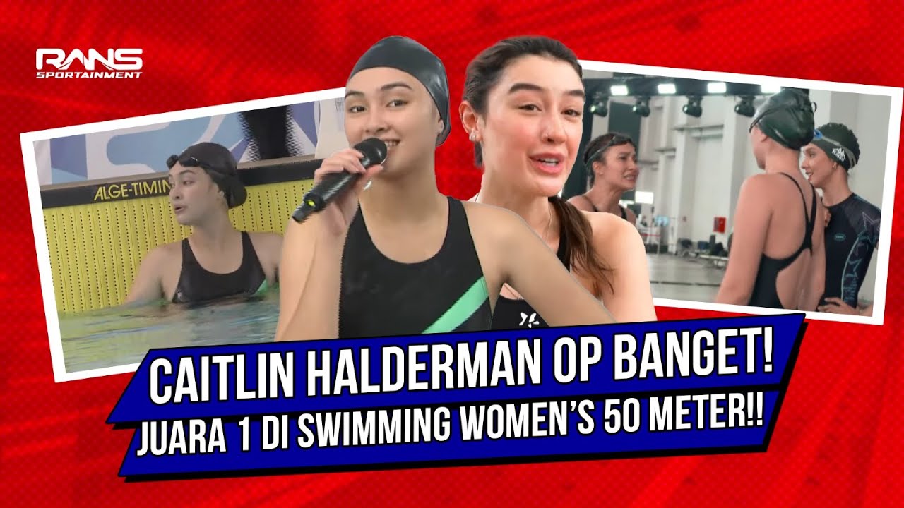 CAITLIN HALDERMAN OP BANGET! JUARA 1 DI SWIMMING WOMEN'S 50 METER ...