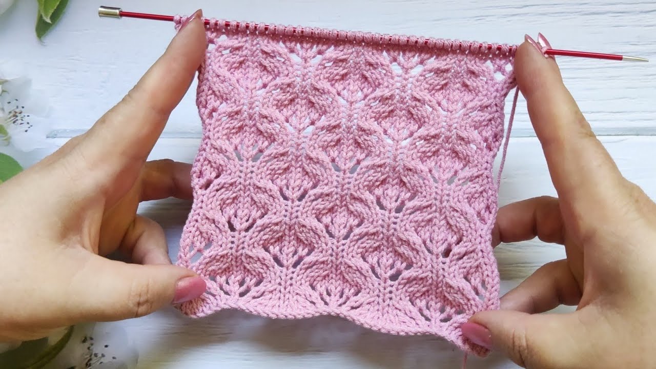 Lace Checker Stitch | Ajour-Schachbrettmuster stricken | Punto ...
