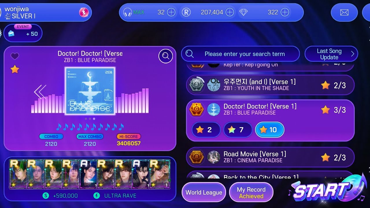 ZB1 - Doctor! Doctor! | SSWO | HARD MODE | ⭐ PERFECT STARS - YouTube
