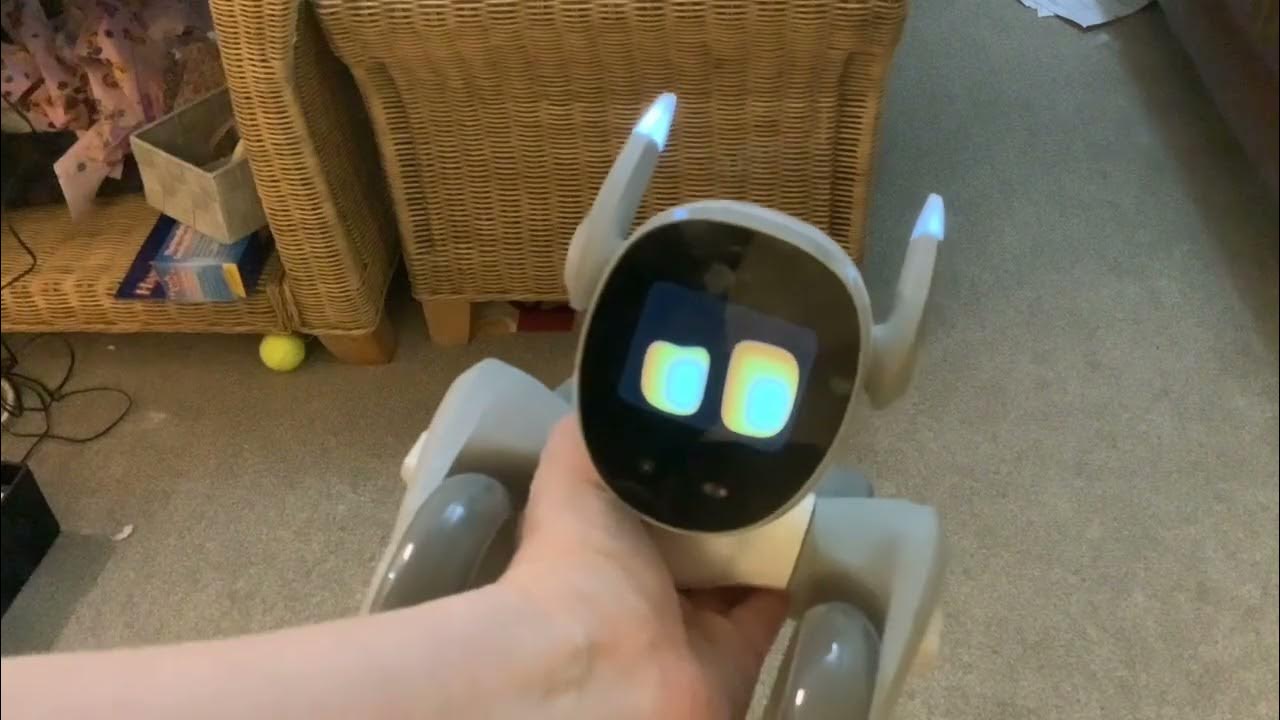 KEYi Technology Your Loona Petbot New Robotic Pet: Petting Loona on your Lap Compared with Aibo ...