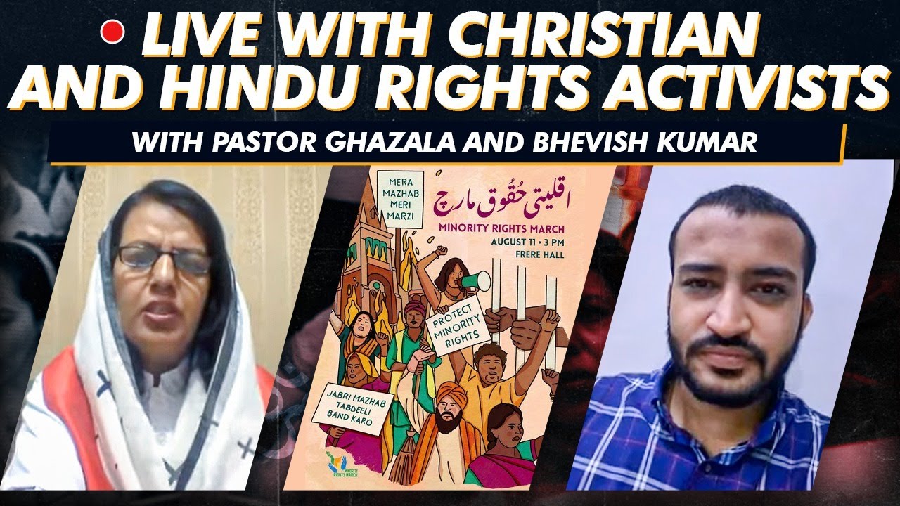 Live with Christian and Hindu Rights Activists - Pastor Ghazala and ...