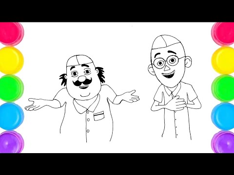 How To Draw A Motu Patlu Step By Step Draw Paint And Learn - YouTube