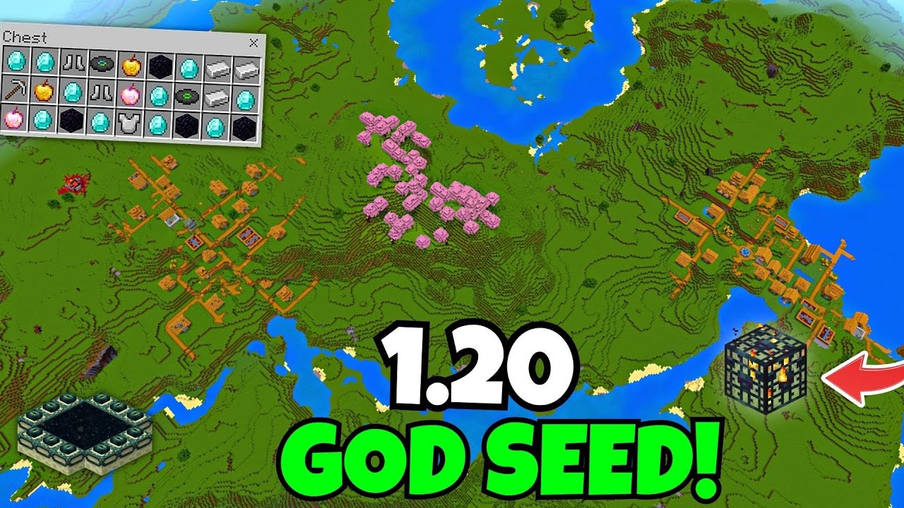 🔥[GOD SEED] Minecraft 1.20 Bedrock - YouTube