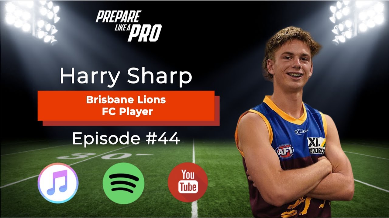 #44 - Harry Sharp AFL midfielder for the Brisbane Lions FC - YouTube