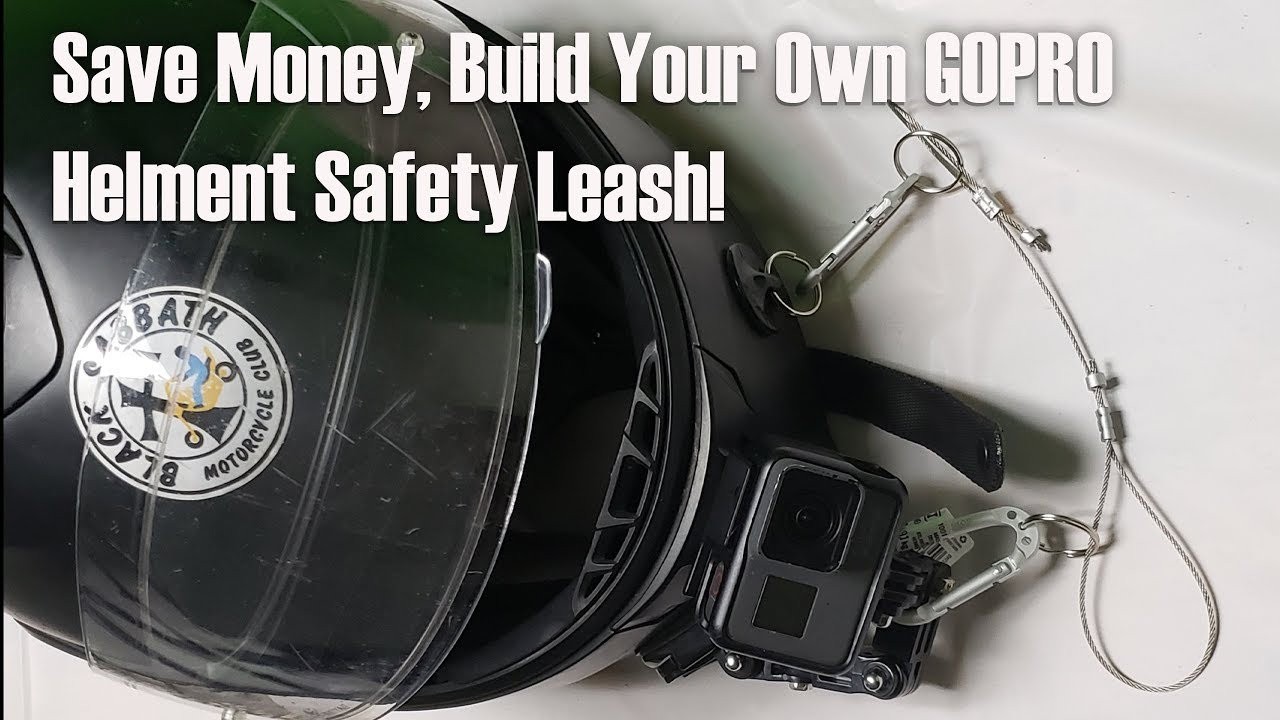 Save Money, Make Your Own GoPro Helmet Safety Leash - YouTube