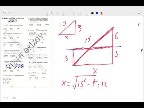 21 Aprel 2019 Buraxılış imtahanı Riyaziyyat sualları