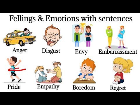 Feelings & Emotions With Picture | Emotions Vocabulary with Sentences # ...