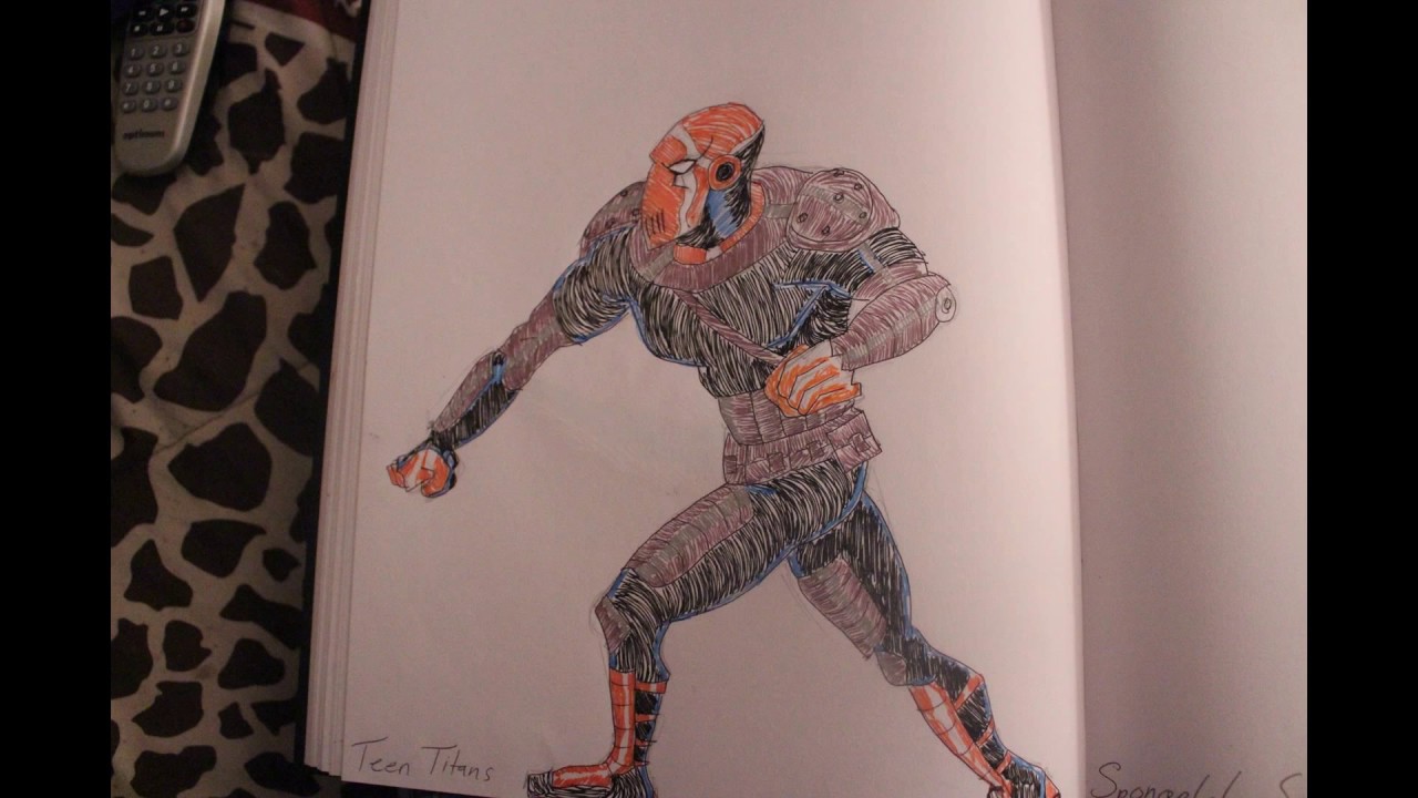 19. DRAWING THE ORIGINAL SLADE FROM TEEN TITANS - YouTube