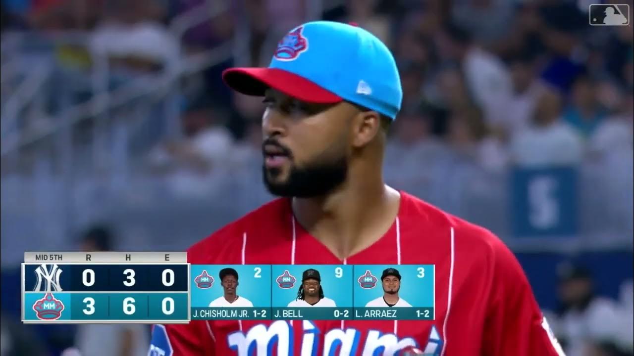 【2023MLB】魚王Sandy Alcantara不給洋基活路！完投9局僅失1分狂飆10張老K - YouTube