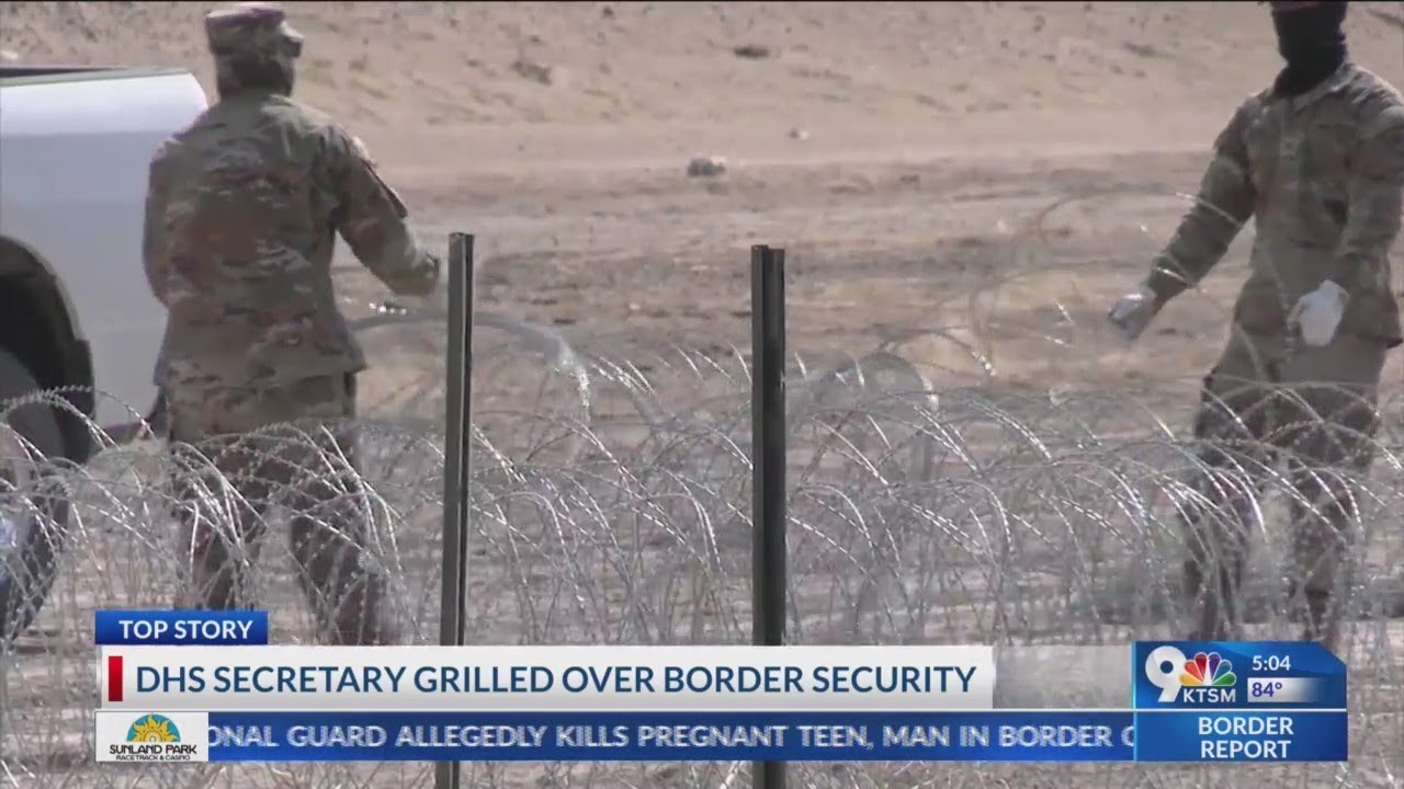 DHS Secretary in the hot seat of border security plan. - YouTube