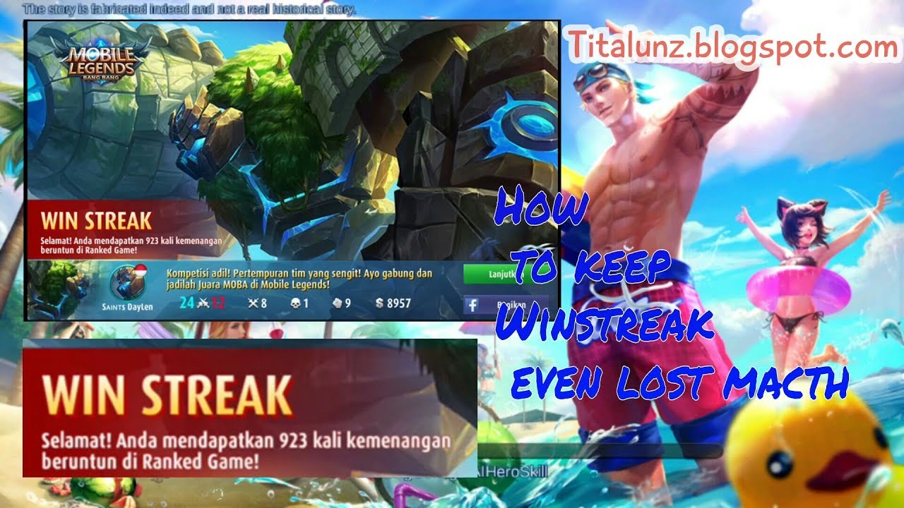 Trik mobile legend terus Winstreak tanpa putus - YouTube