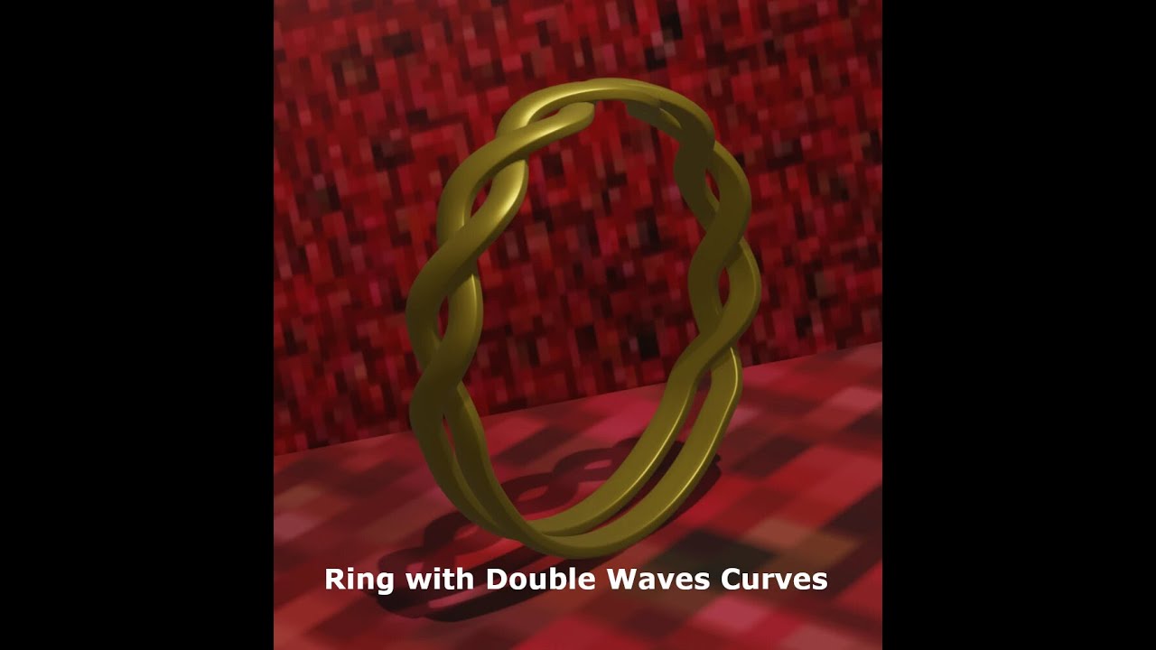 Jewelry Design with TaBJ - Ring with Double Waves Curves - YouTube
