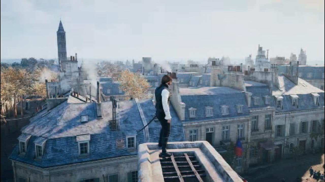 AC Unity exclusive spinning pull-up animations are so satisfying - YouTube