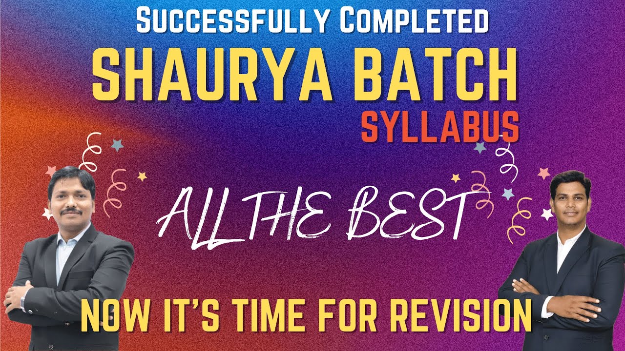 Congratulations!! Successfully Completed Shaurya Batch with Complete ...