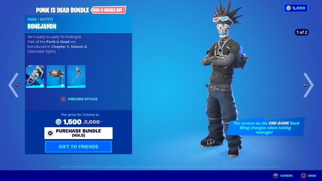Fortnite item shop October 26 2022 bonejamin - YouTube