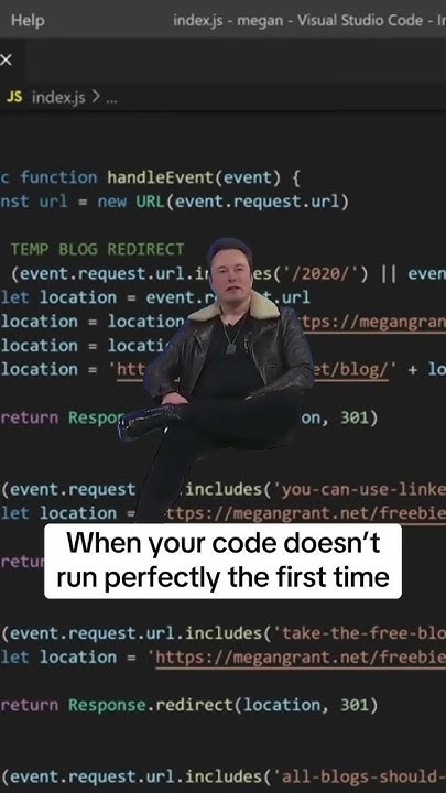 When your code doesn’t run perfectly the first time 😅😅😅 - YouTube