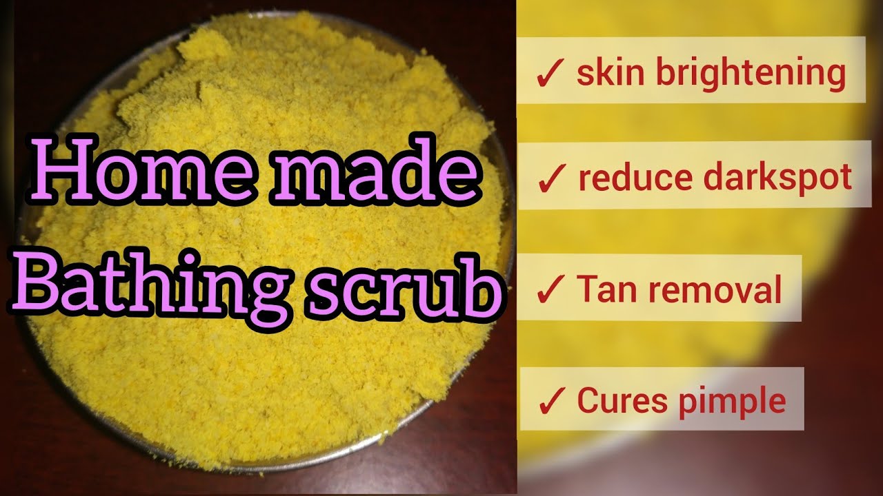 Home made bathing scrub #bestbathingscrub - YouTube