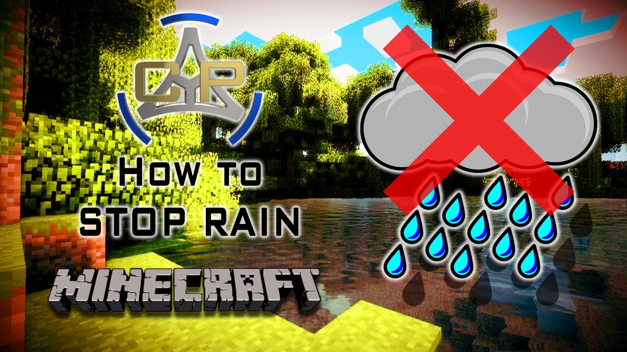 How to Stop Rain on (MINECRAFT) PC - YouTube