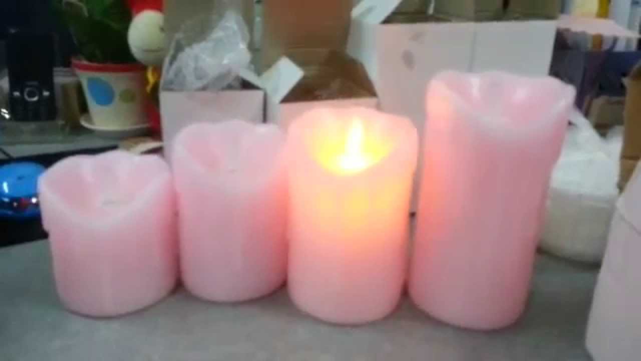 led candle,led flashing candle,led Swing wick led candle, Rose scented ...