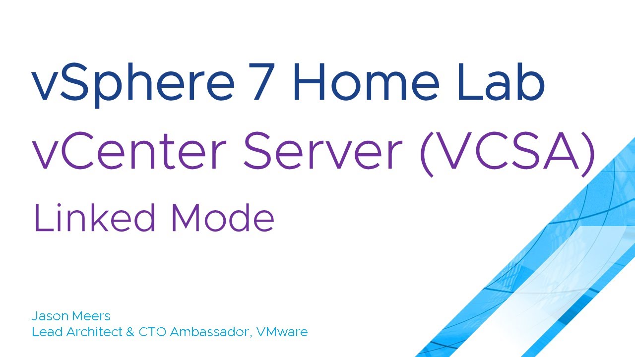 vCenter Servers (VCSA) in Linked Mode with a single SSO domain (VMware ...