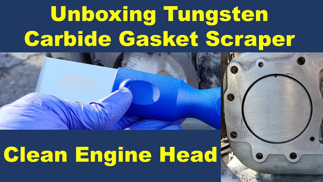 How to Clean Engine Head / Bloc Like a Pro - Use Tungsten Carbide ...