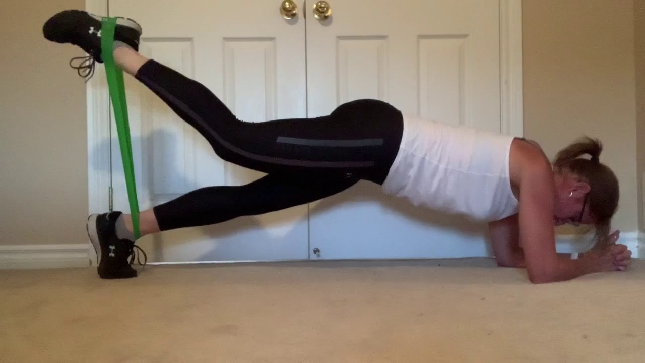 Banded plank lift - YouTube