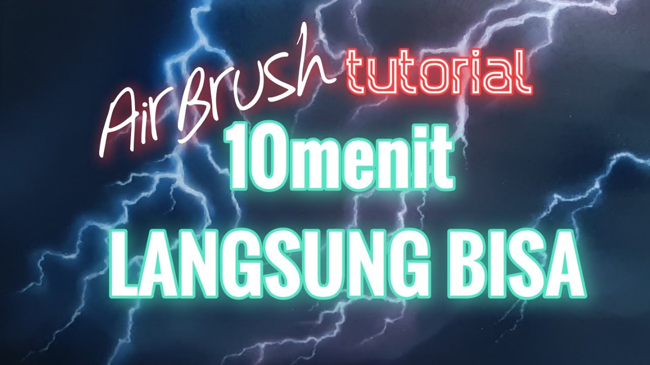 Lightning effects airbrush tutorial - YouTube