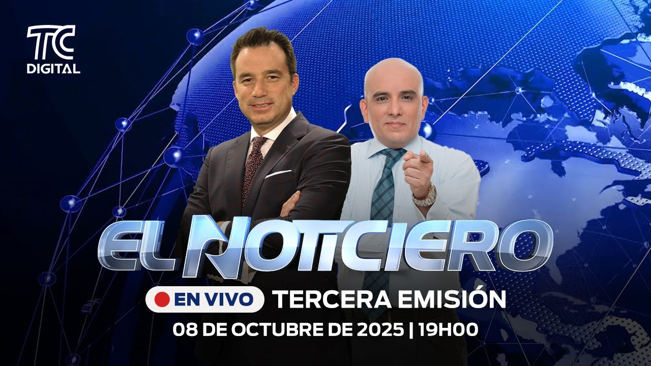 🔴EN VIVO | El Noticiero Tercera emisión: 08 de octubre 2025 - YouTube
