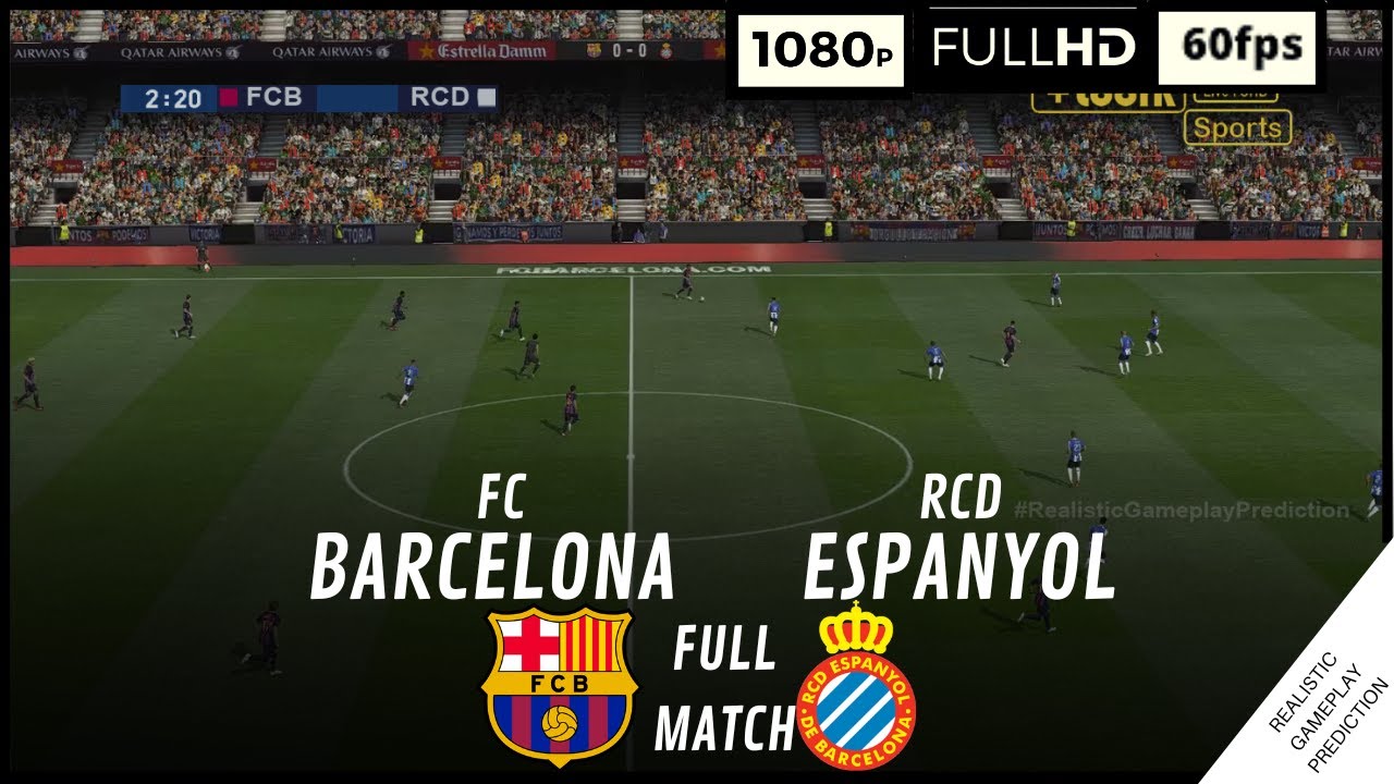 FC BARCELONA vs. RCD ESPANYOL • Partido Completo - Dic. 31 | SimulaciónRealista - YouTube