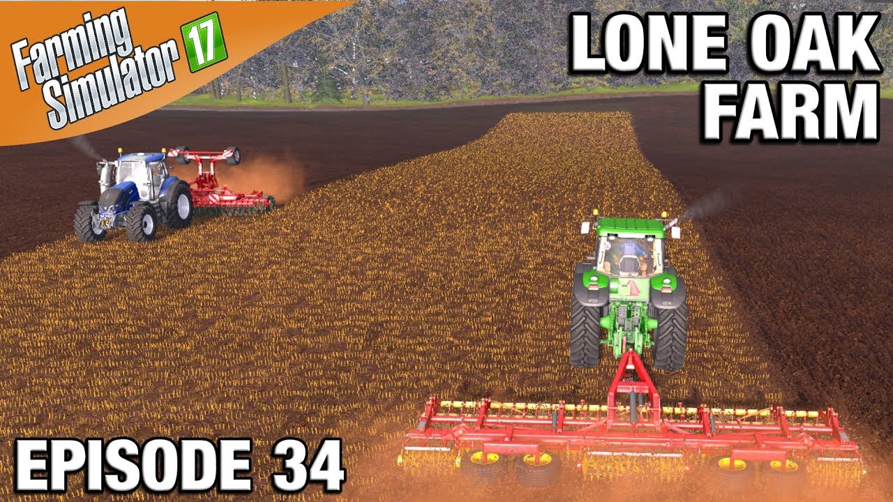 Farming Simulator 17 Timelapse - Lone Oak Farm Episode 34 WINTER ON THE ...