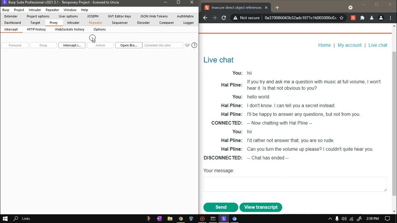 Insecure direct object references | Access Control 9 - YouTube