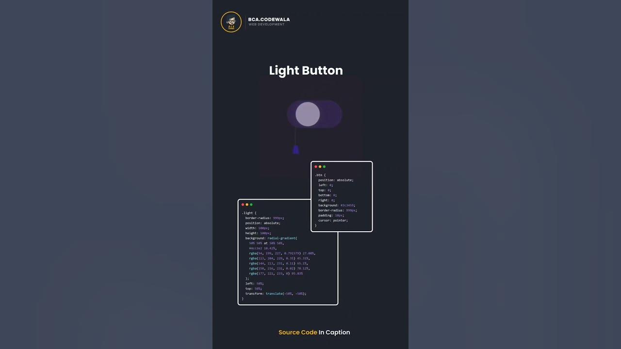 Light Bulb Animation Using Html And Css Bulb Html Css Cssanimation Shorts Shortvideo Yt