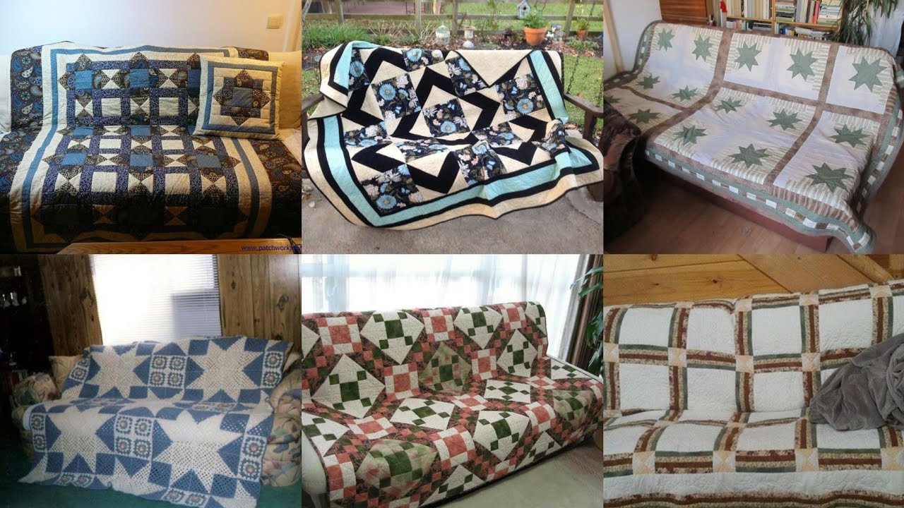 Wonderful simple patchwork couch sofa cover design by pop up fashion 🌺 ...