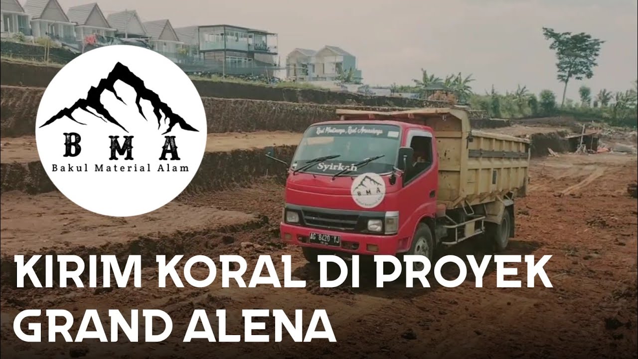 Proses bongkar batu split/batu koral di proyek Grand Aleena - YouTube