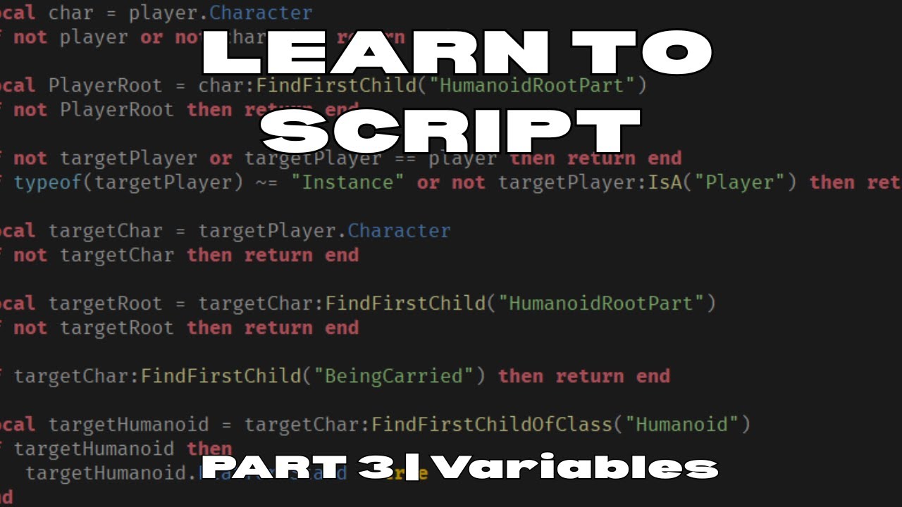 Beginner's Roblox Scripting Tutorial #3 - Roblox Studio Variables ...