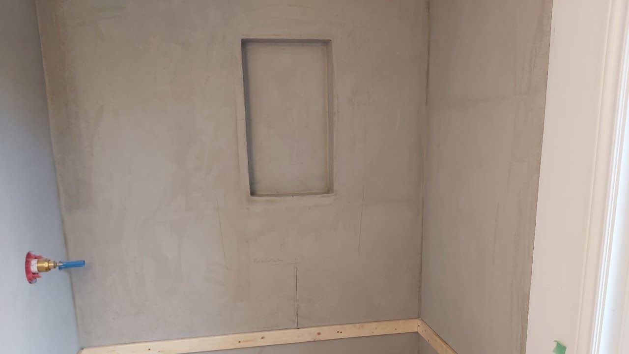 Tiling a Shower Part 1 - YouTube