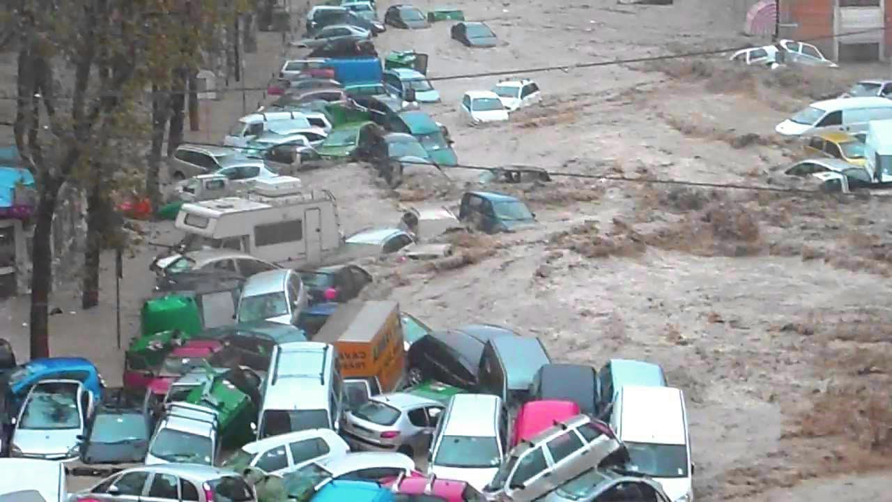 Flood hits Sardinia. Flooding in Italy. Natural Disasters. Bad Weather ...