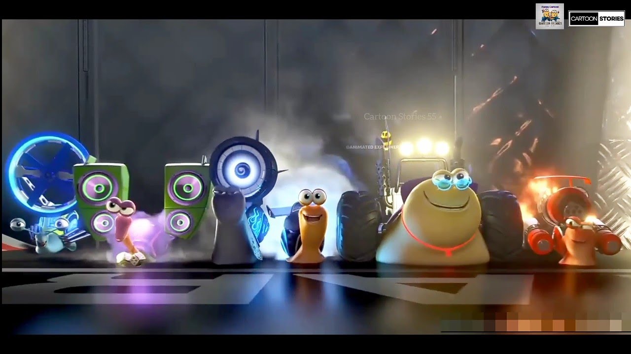 The World's Fastest Snail takes part in the Race. cartoon video ...