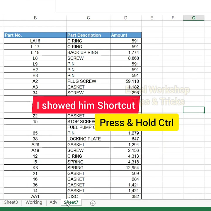 Copy Sheets With Shortcut Excel Exceltips Exceltricks Corporate Accounting Workhacks