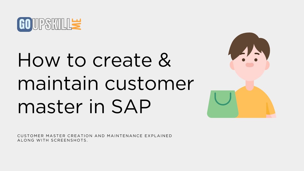 How to create customer master in SAP - YouTube