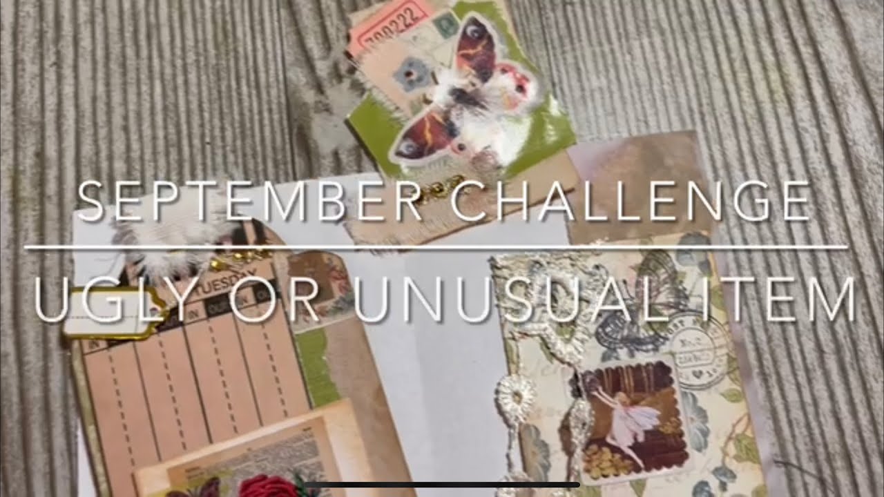 Use up UGLY PAPER to make embellishments for junk journals- September ...