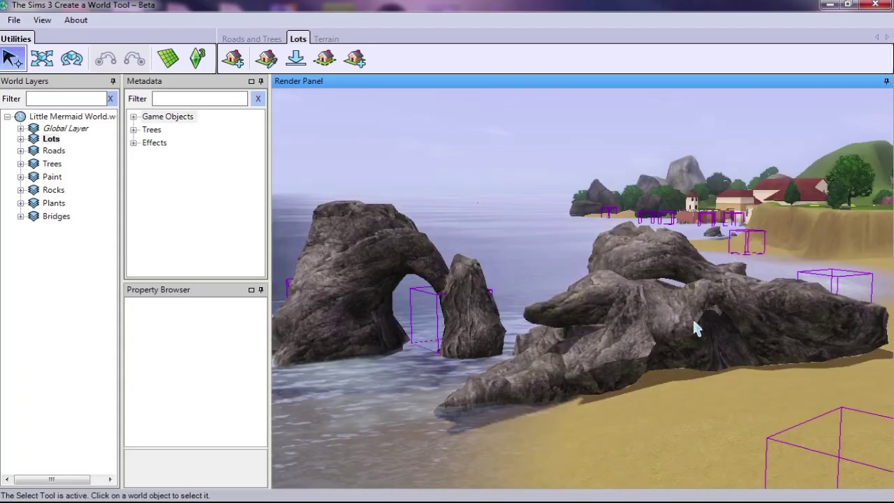 Sims 3 Little Mermaid World Progress (CAW) - YouTube