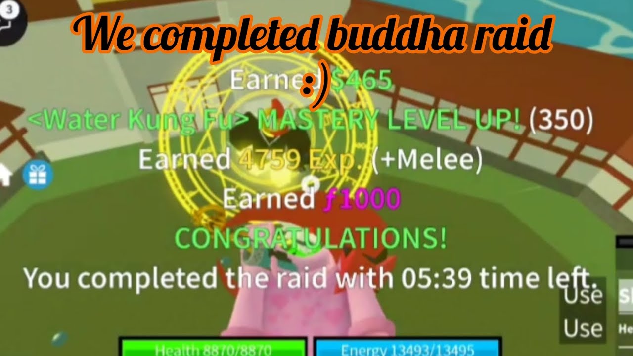 Doing buddha raid with unknown player - YouTube
