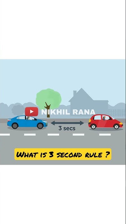 WHAT IS CAR DRIVING 3 SECOND RULE | NEVER DO TAILGATING #cartips # ...