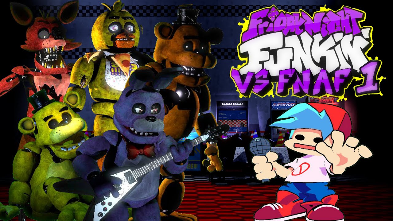 Friday Night Funkin': VS FNAF 1 (Freddy, Bonnie, Chica, Foxy, Etc ...