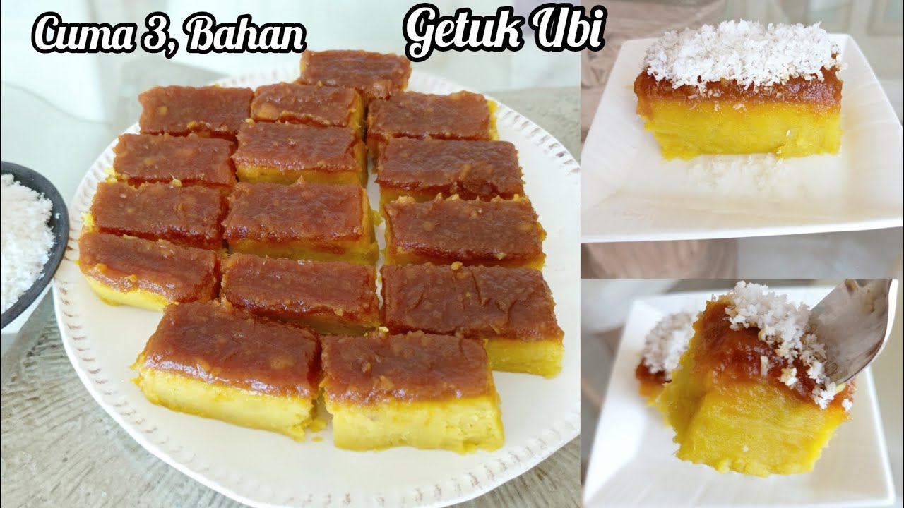 CUMA DARI 3 BAHAN BISA JADI KUE TRADISIONAL,,GETUK UBI KUNING LEGIT DAN ...
