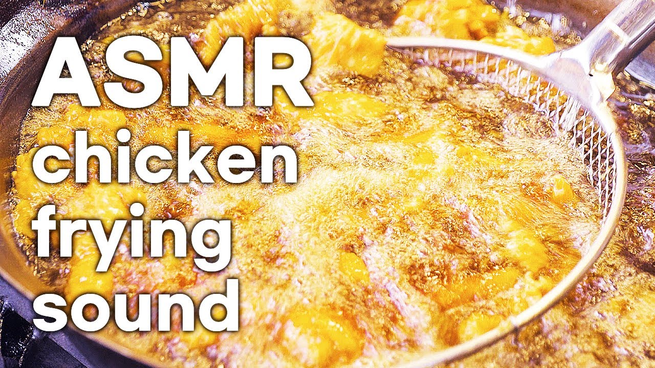 [4K] 치킨 튀기는 소리 | 잠 오는 소리 | Chicken Frying Sound ASMR - YouTube