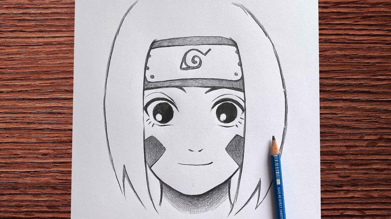 How to draw Nohara Rin | Easy anime sketch | Easy to draw - YouTube