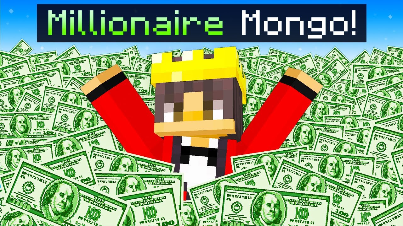 Mongo Becomes A MILLIONAIRE In Minecraft! - YouTube